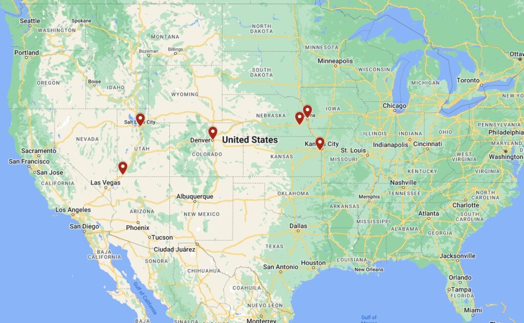 BSM Wall Systems Location Map - BSM Wall Systems